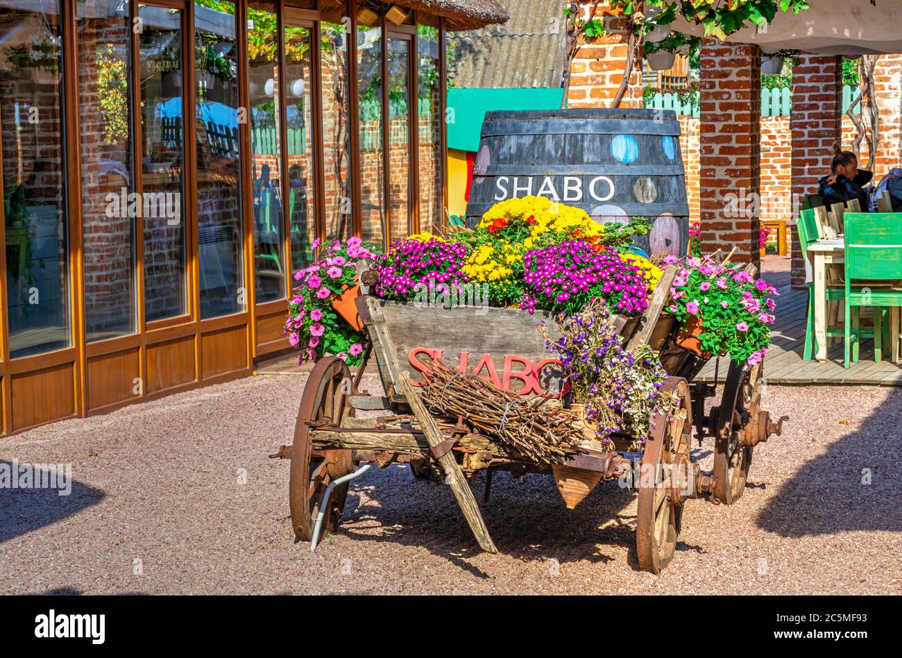Shabo, Ukraine 09.29.2019. Restaurant in the Shabo winery, Odessa ...