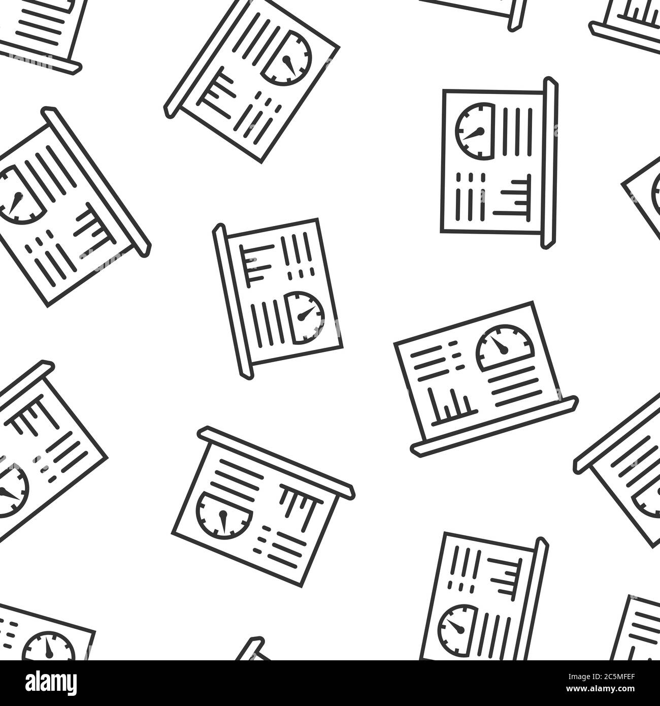 Dashboard icon in flat style. Finance analyzer vector illustration on ...