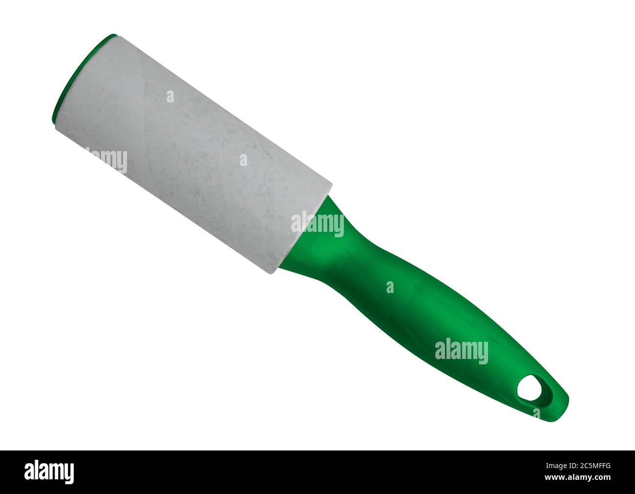 Sticky roller for clothes isolated over the white background. Clipping ...