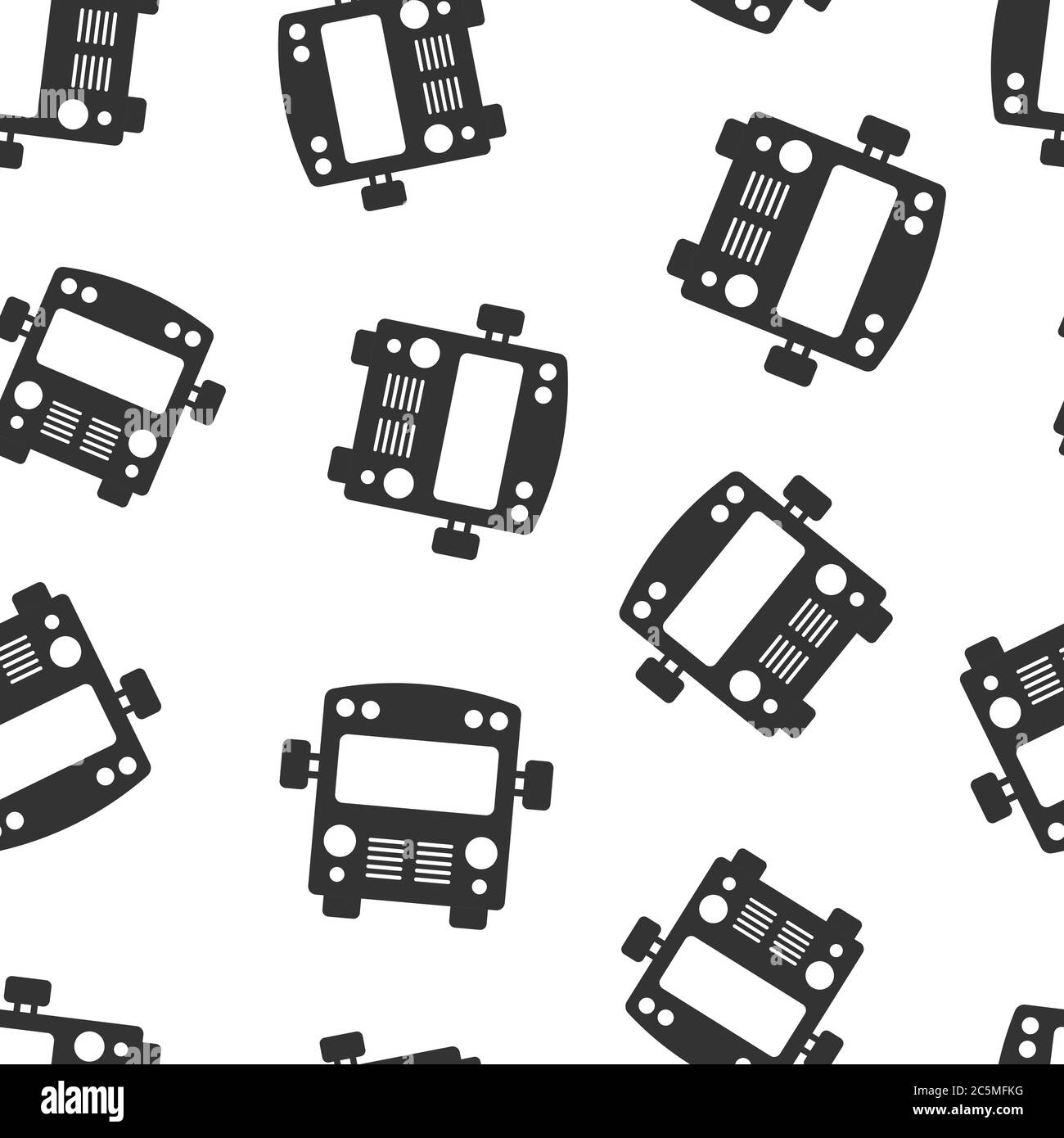 Bus icon in flat style. Coach car vector illustration on white isolated ...