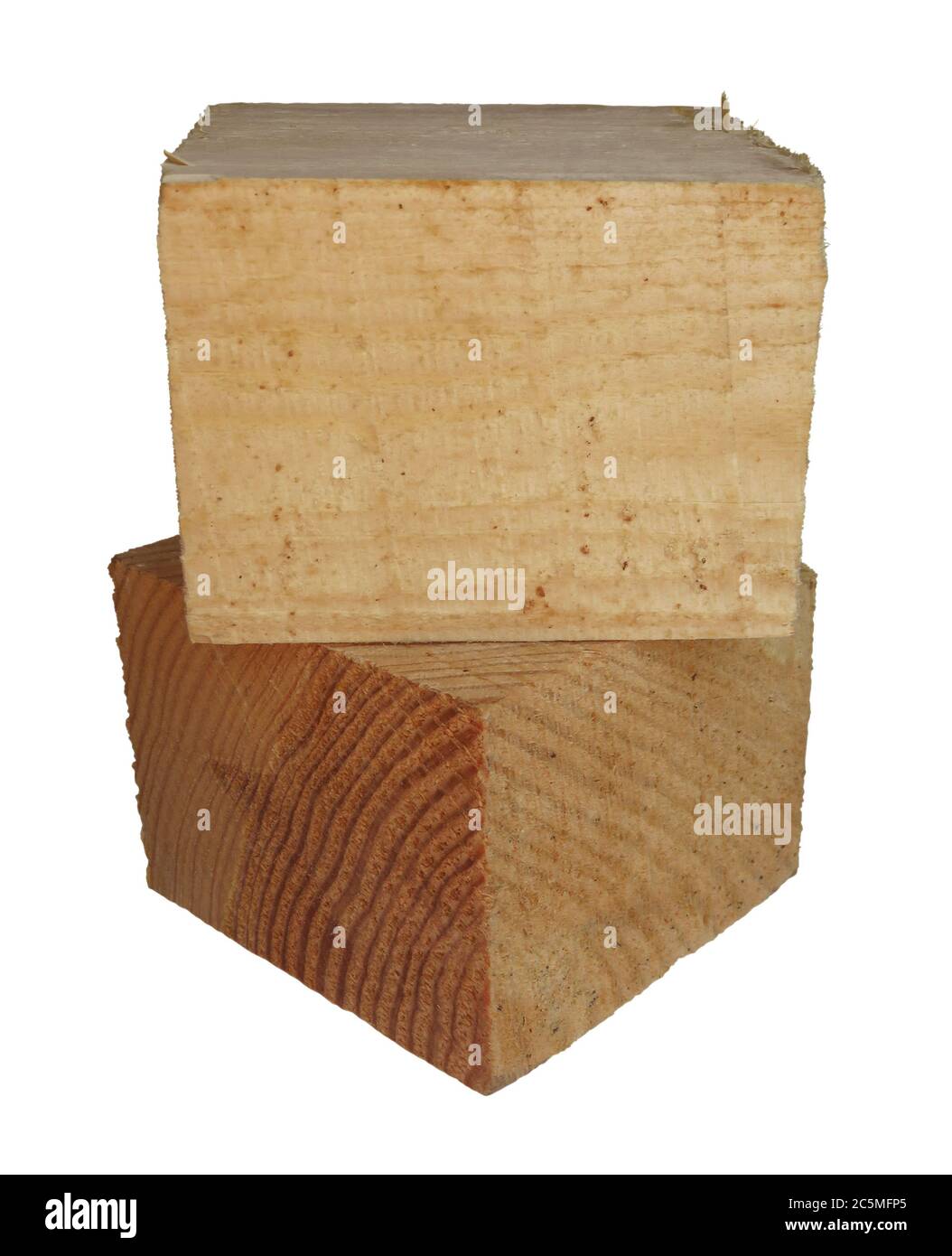 Wooden blocks isolated on white background. Clipping path included ...
