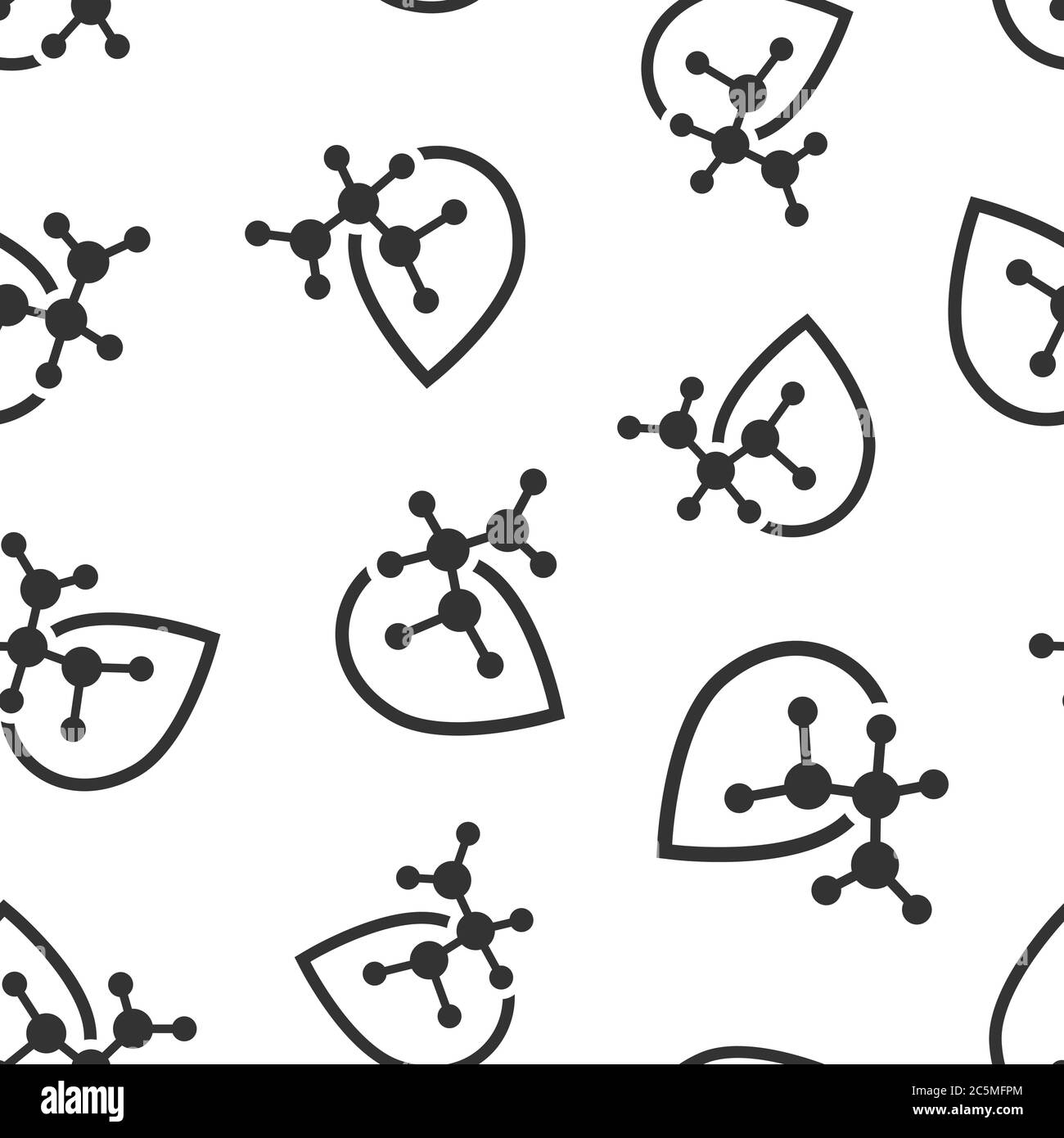 Acid molecule icon in flat style. Dna vector illustration on white ...