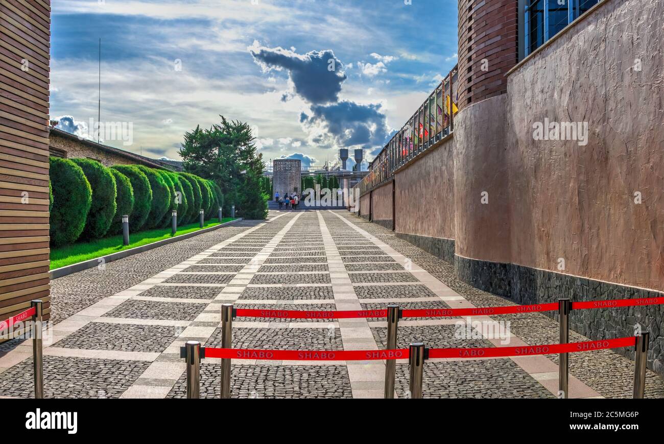 Shabo, Ukraine 09.29.2019. Modern winery in Shabo village, Odessa ...