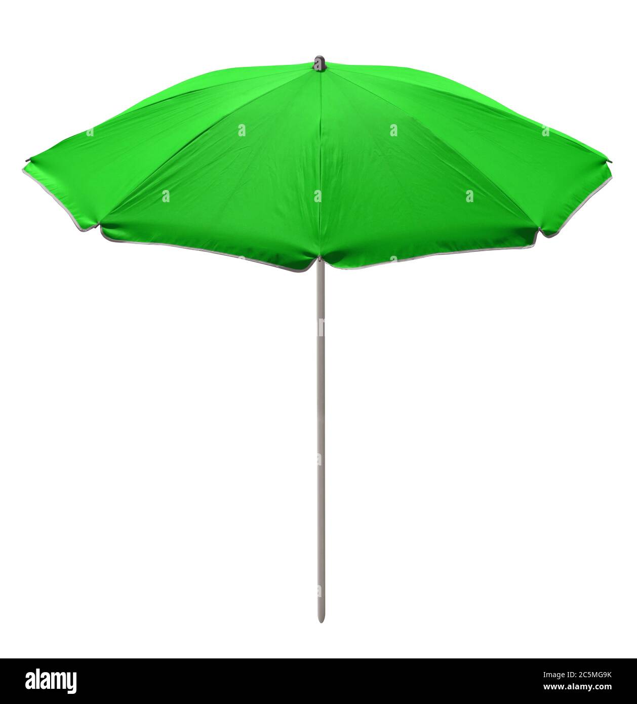 Green beach umbrella isolated on white. Clipping path included Stock ...