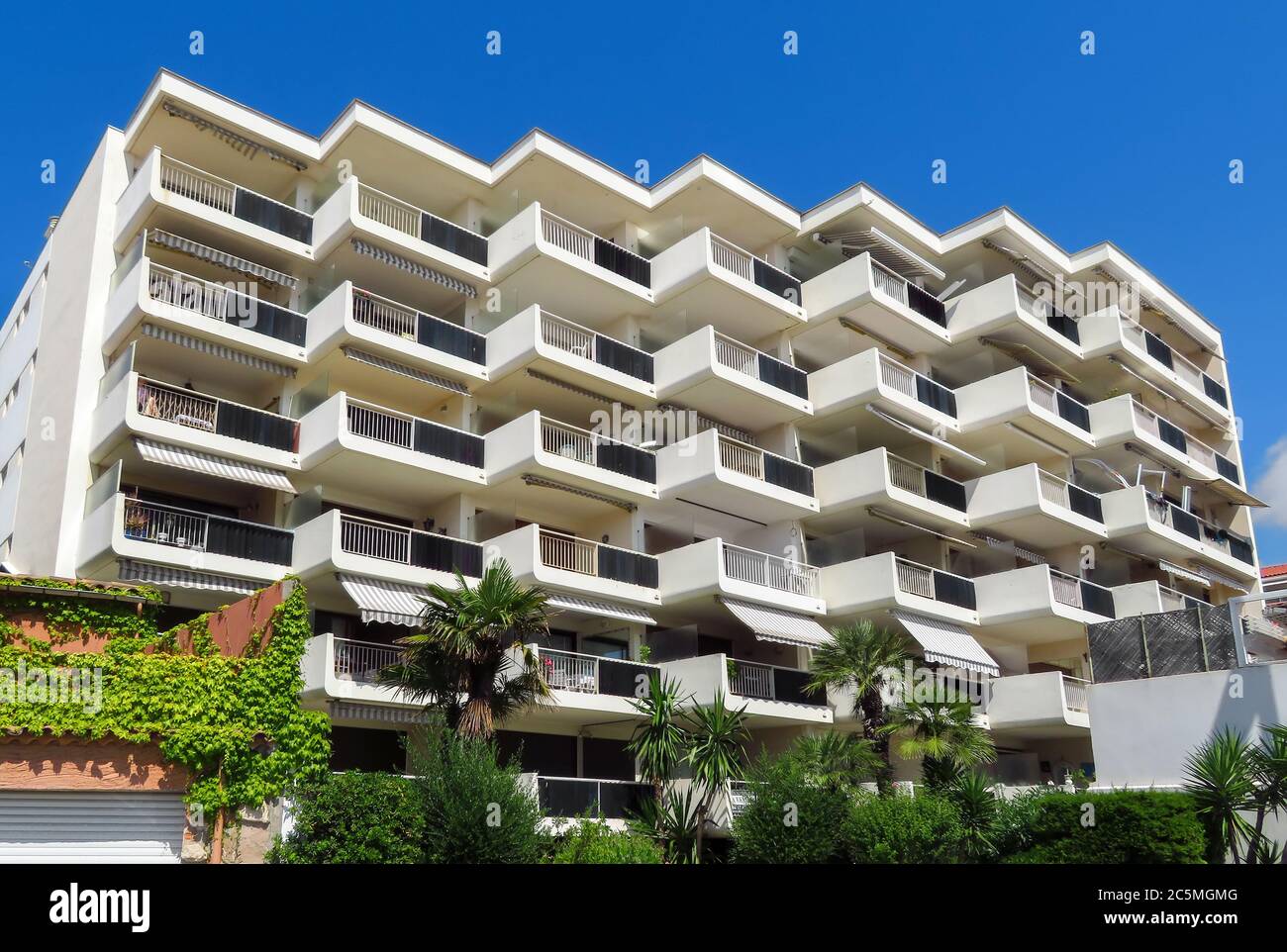 Architecture of Cannes along the famous La Croisette boulevard Stock ...