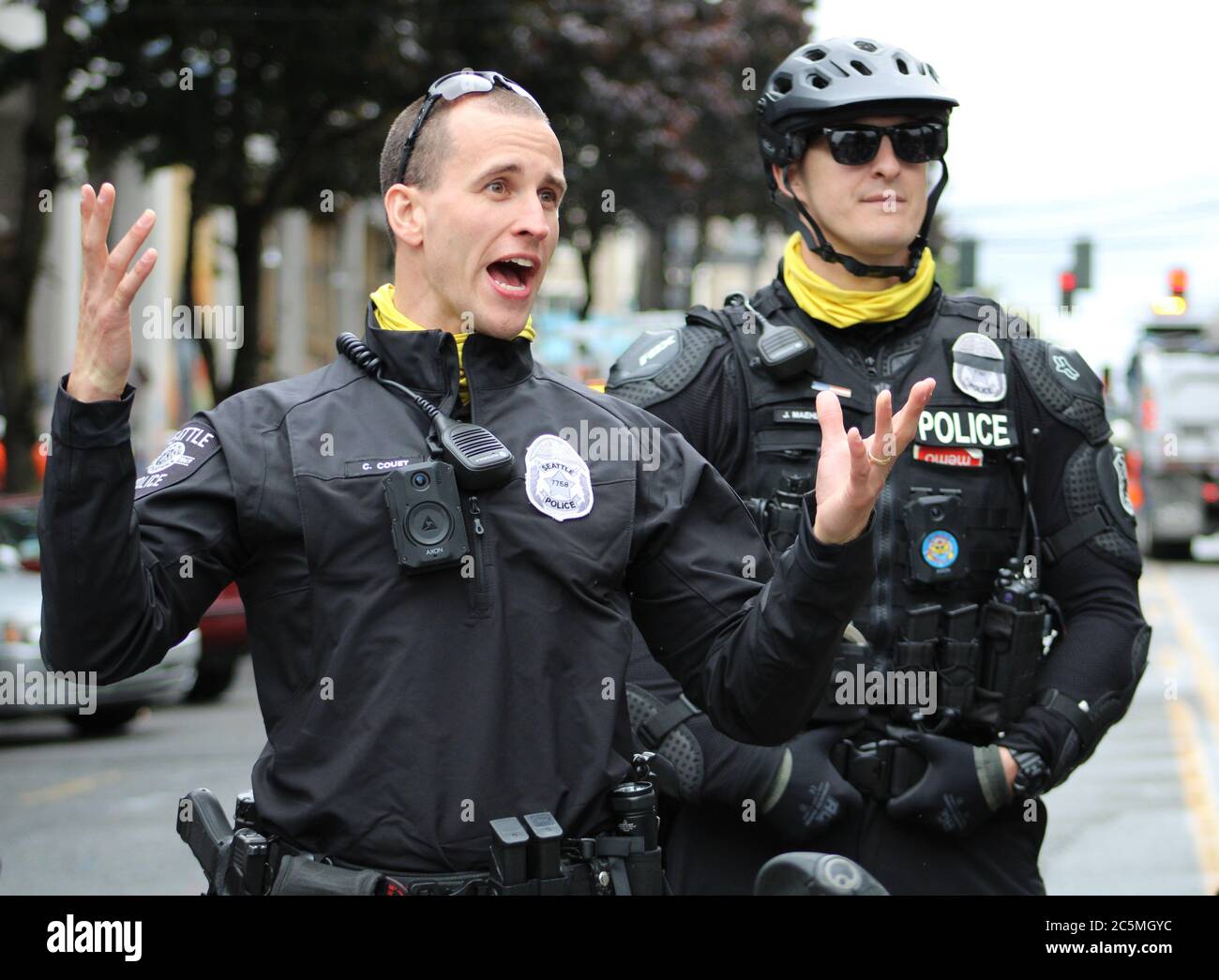 Seattle, Washington, USA. 1st July, 2020. Seattle Police reclaim their ...