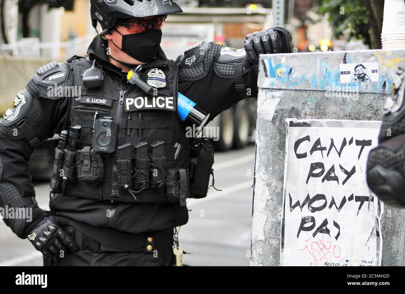 Seattle, Washington, USA. 1st July, 2020. Seattle Police reclaim their ...