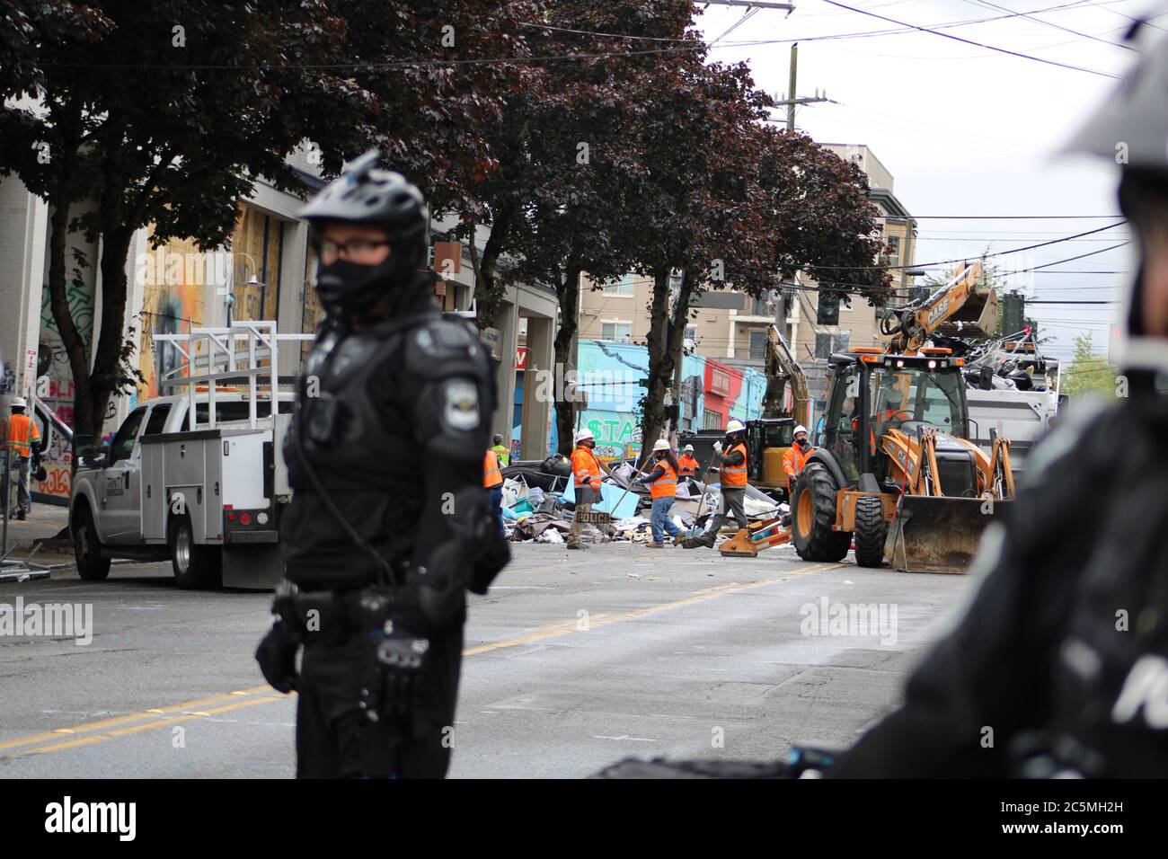 Seattle, Washington, USA. 1st July, 2020. Seattle Police reclaim their ...