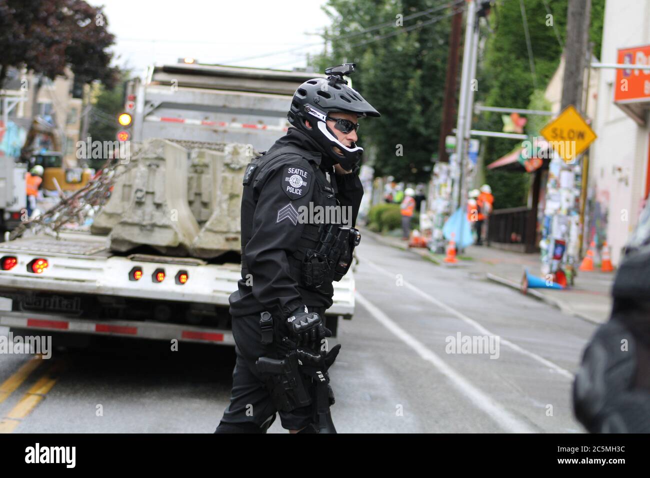 Seattle, Washington, USA. 1st July, 2020. Seattle Police reclaim their ...