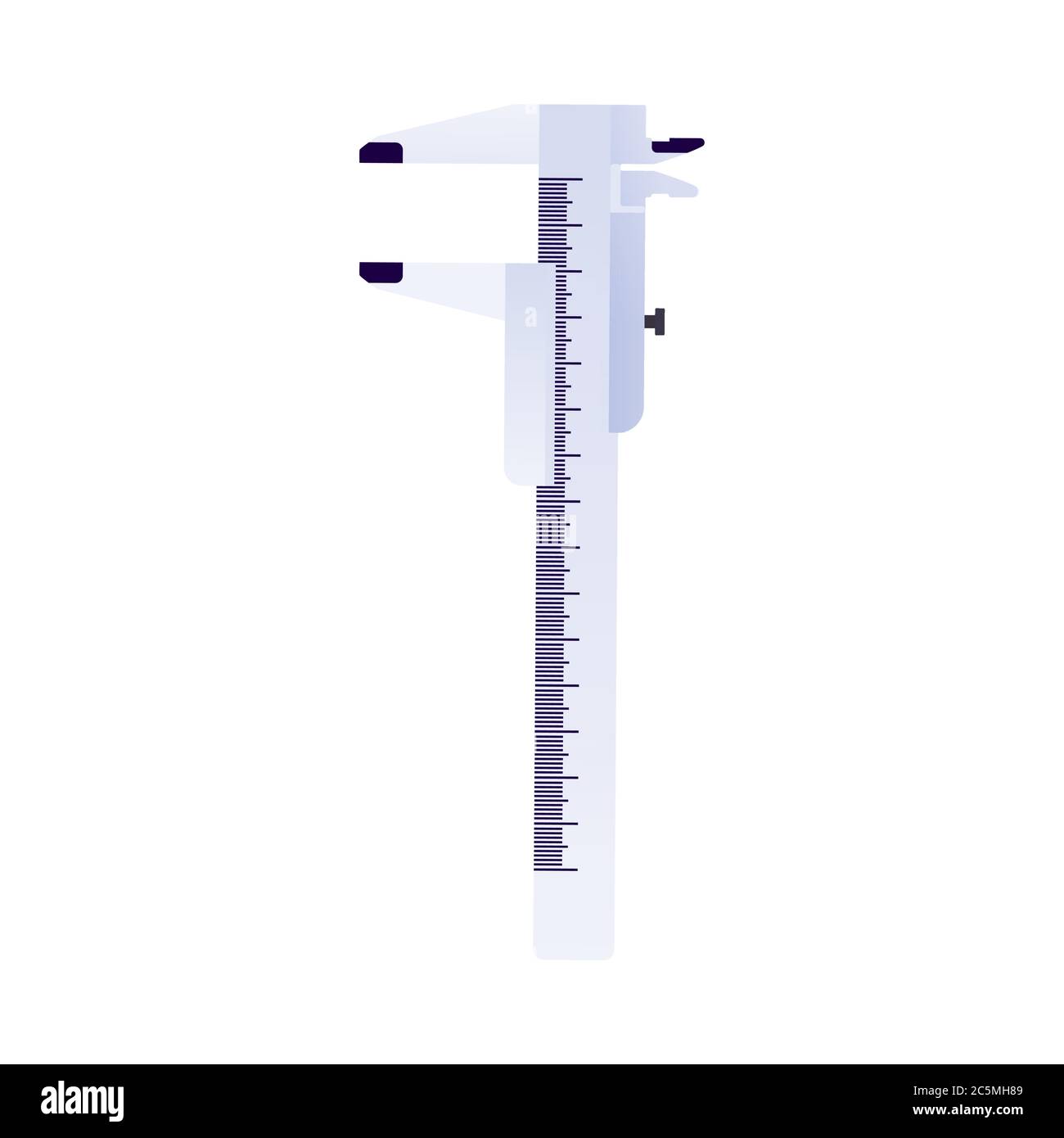 Ruler on white background. Vector illustration in trendy flat style ...