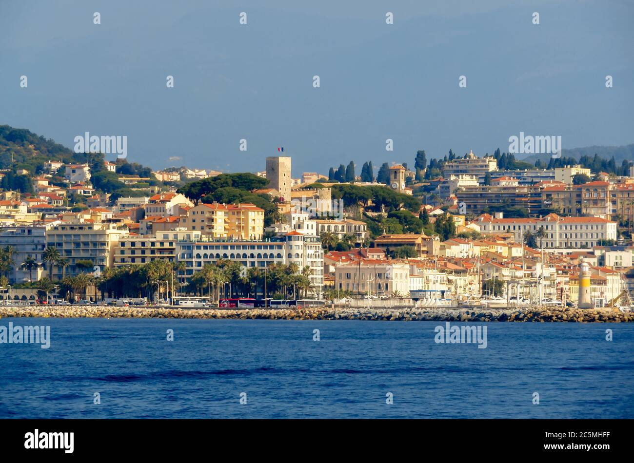 Cannes, France - July 4, 2018: Panoramic view of Cannes from ...