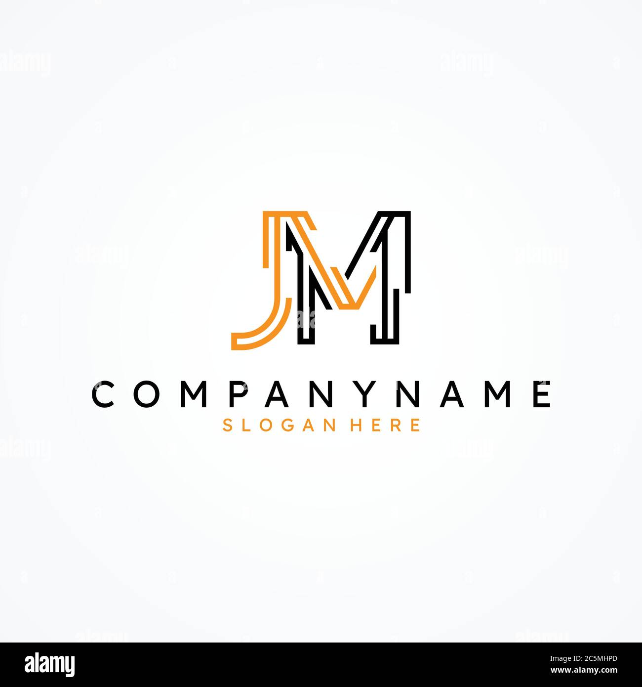 Vector letter JM monogram symbol design minimalist. JM letter for your ...