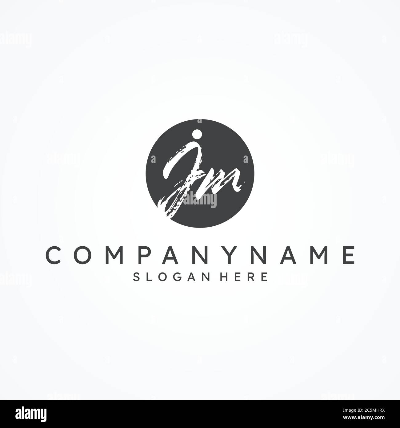 Vector letter JM monogram symbol design minimalist. JM letter for your ...