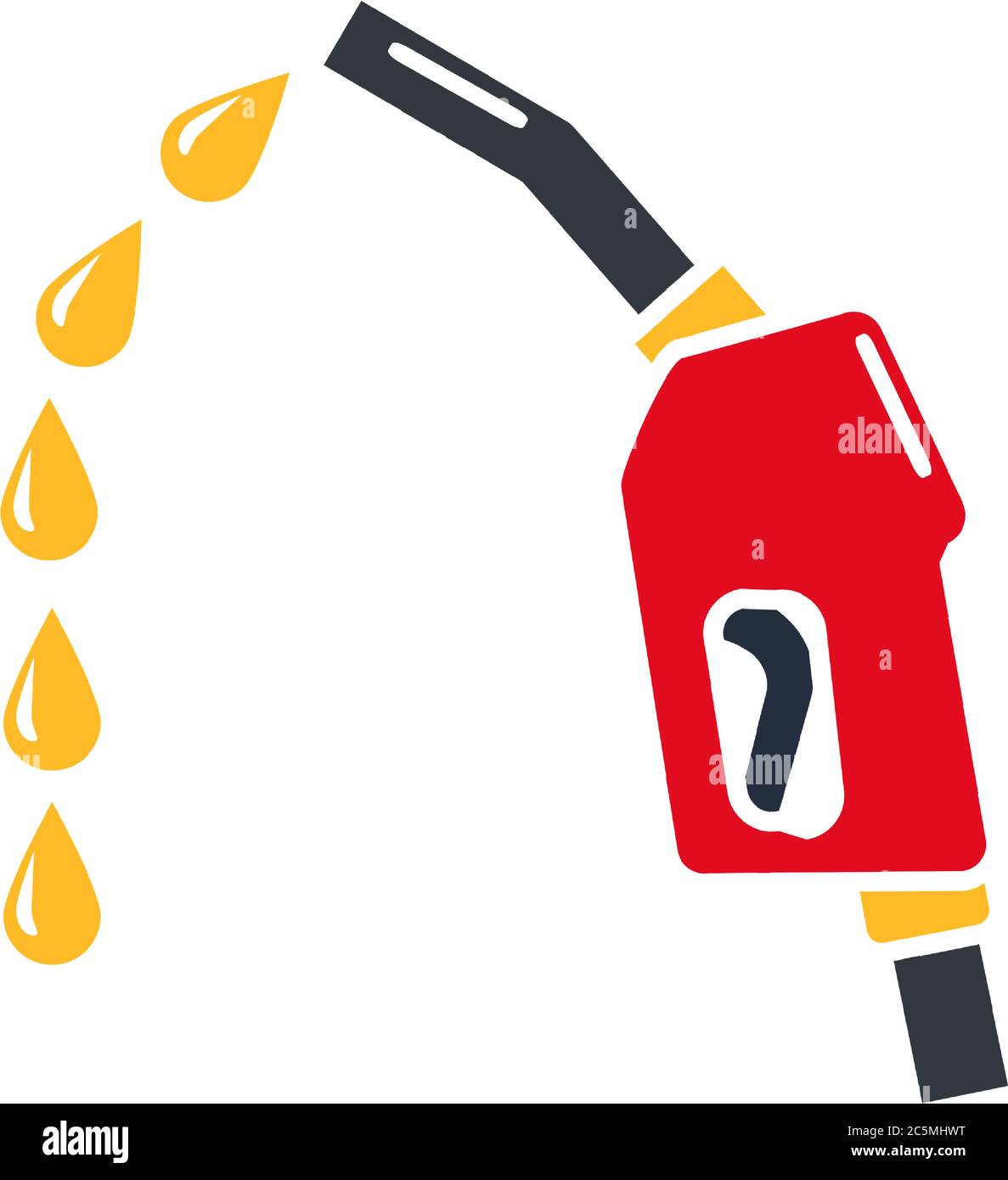 Fuel gun dispenser isolated on white background. Vector for your web ...