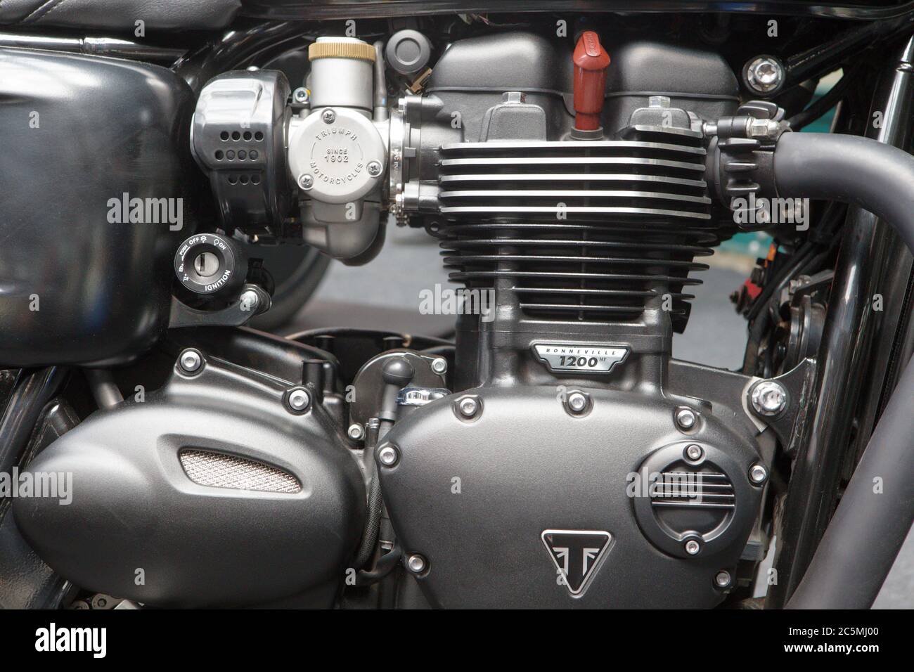 close up detail image of motorcycles engine Stock Photo - Alamy