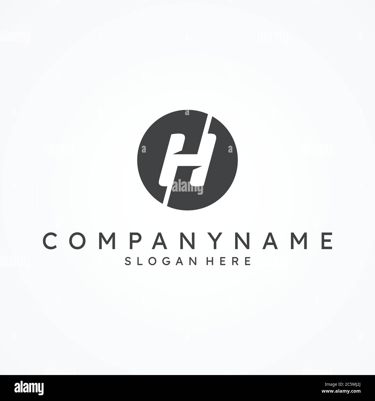 Vector letter H monogram symbol design minimalist. H letter for your ...