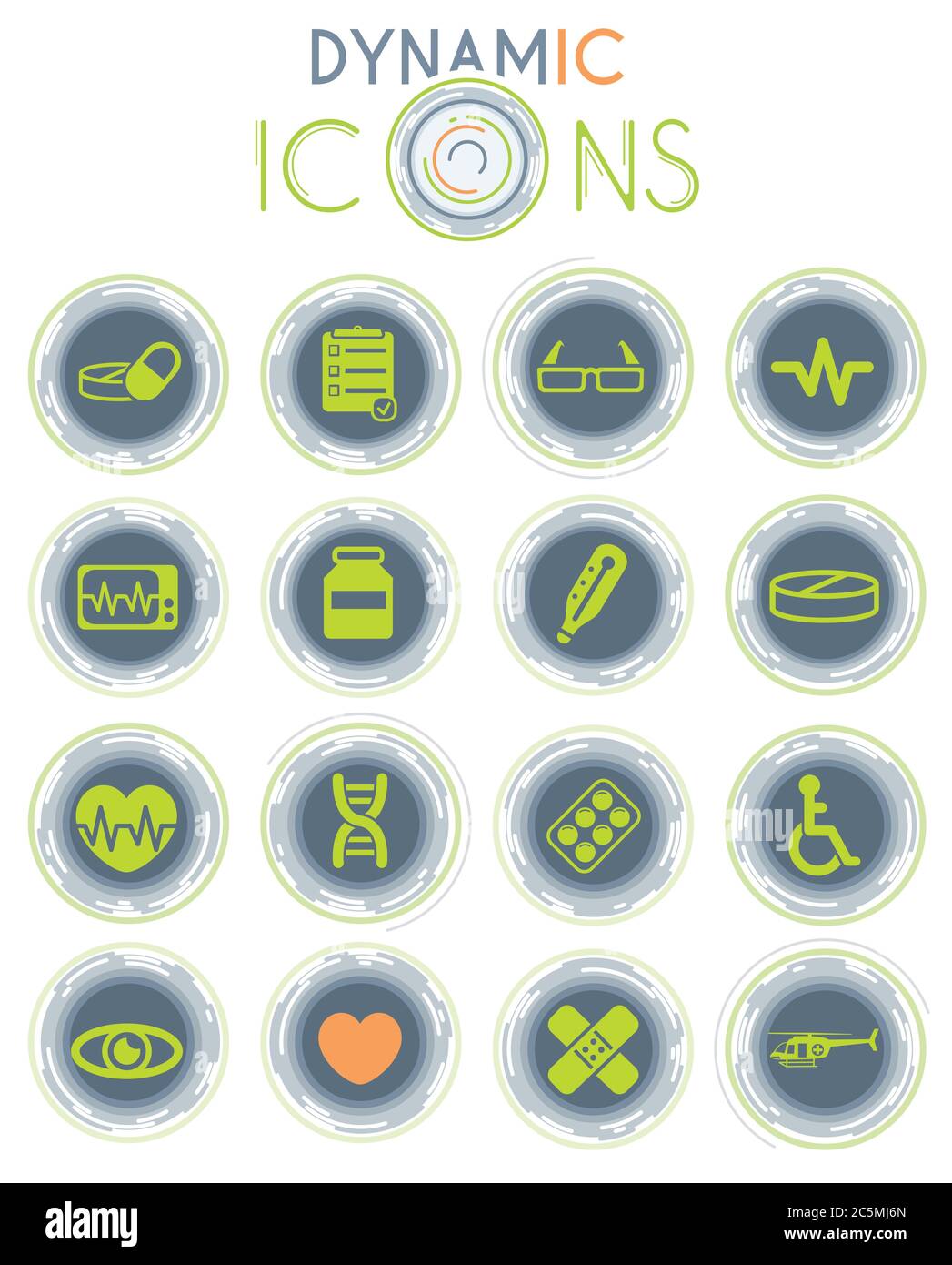 Medical dynamic icons Stock Vector Image & Art - Alamy