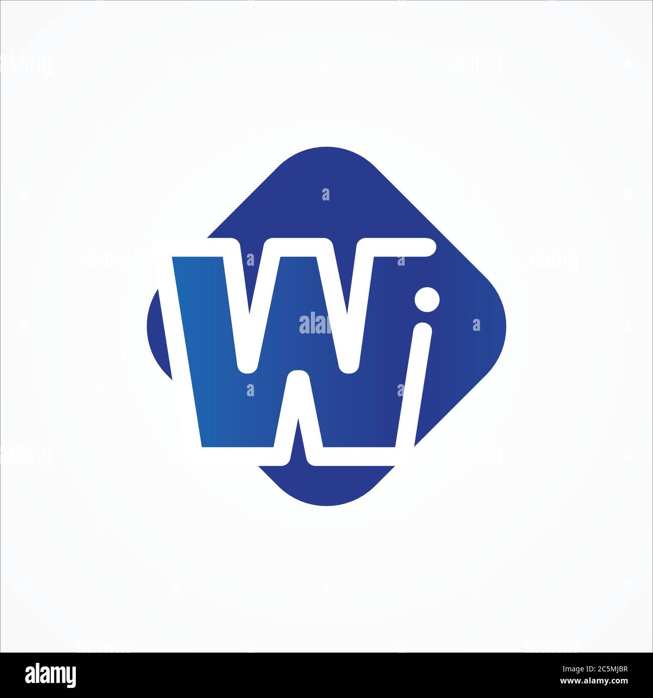 Vector square symbol letter W design minimalist. W letter for your best ...