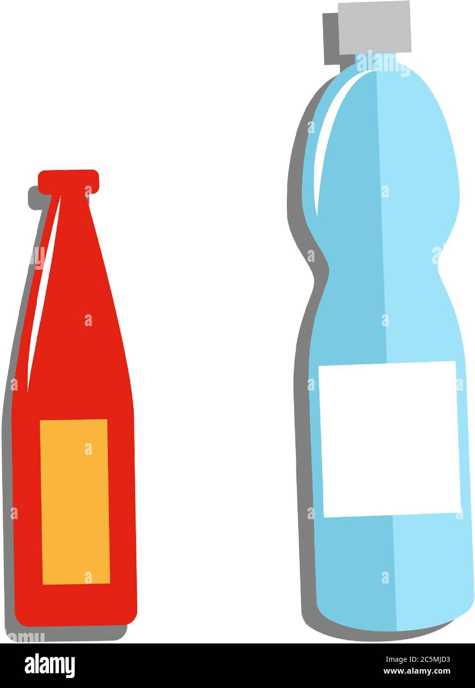 Empty glass bottles wine Stock Vector Images - Alamy