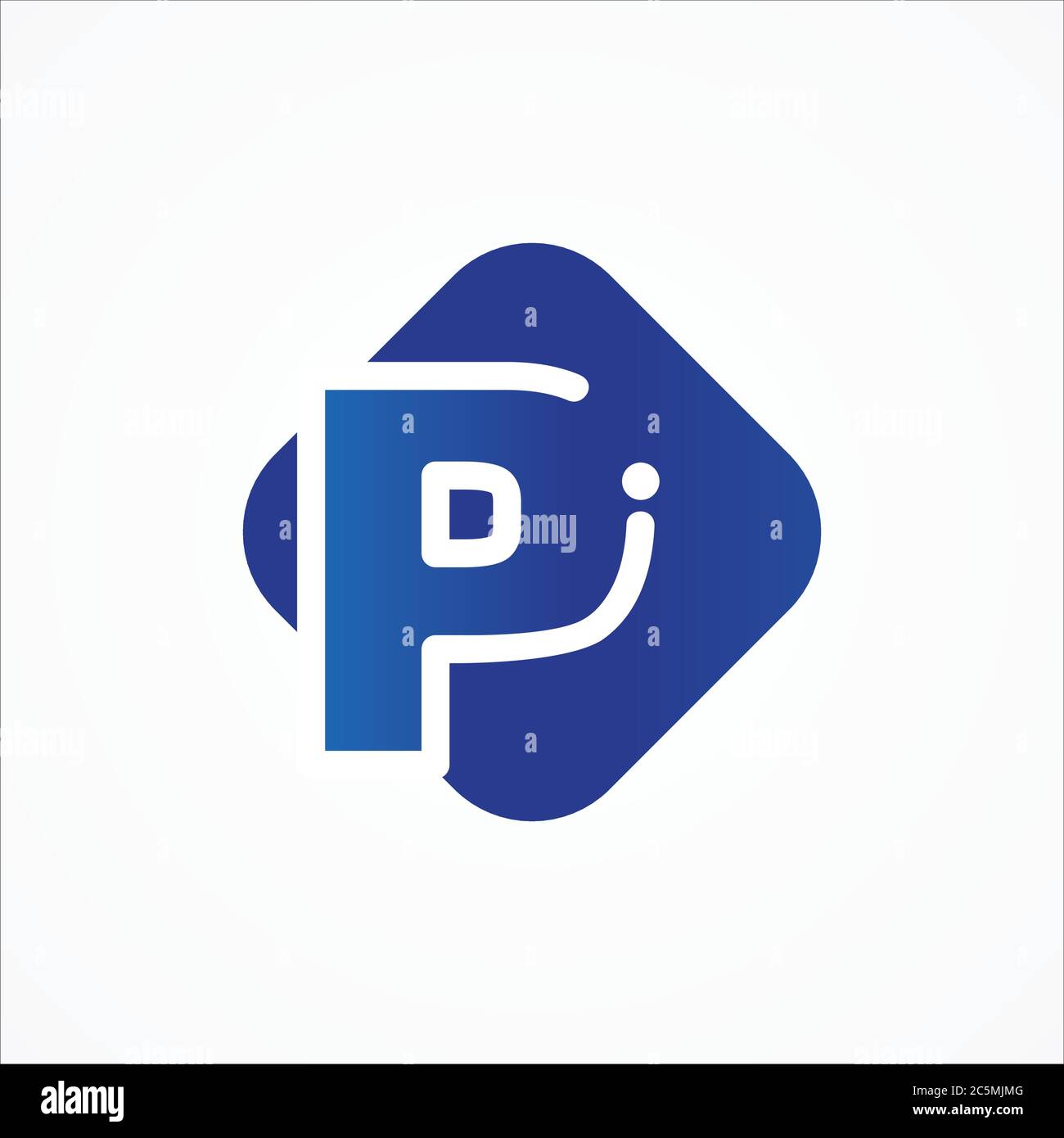 Vector square symbol letter P design minimalist. P letter for your best ...