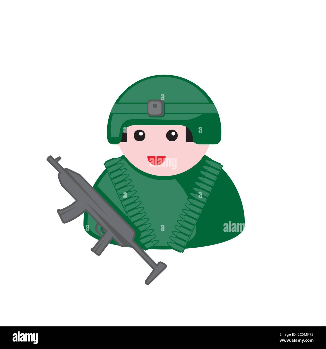 Smile soldier Stock Vector Images - Alamy