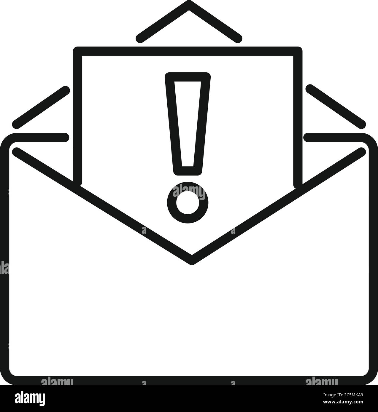 Important service center mail icon. Outline important service center ...