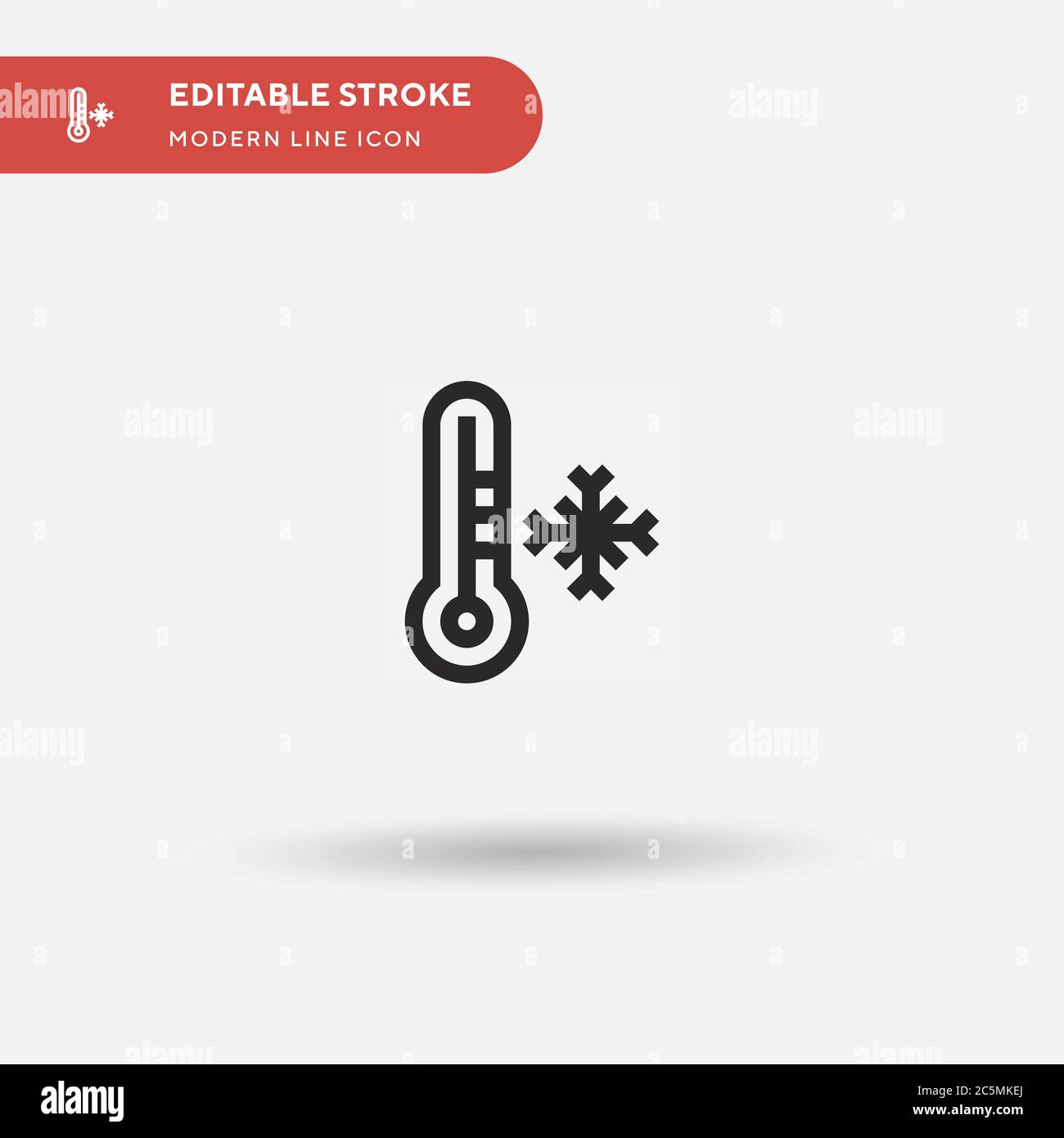 Cold Simple vector icon. Illustration symbol design template for web ...