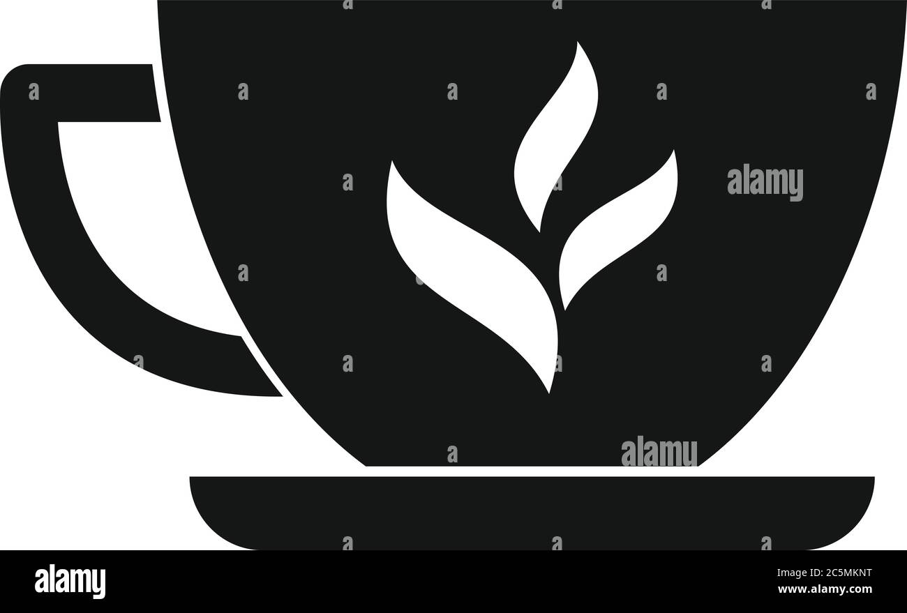 Herbal tea cup icon. Simple illustration of herbal tea cup vector icon ...