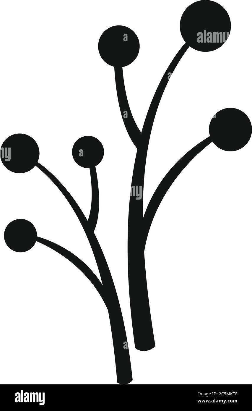 Cure herb berry icon. Simple illustration of cure herb berry vector ...