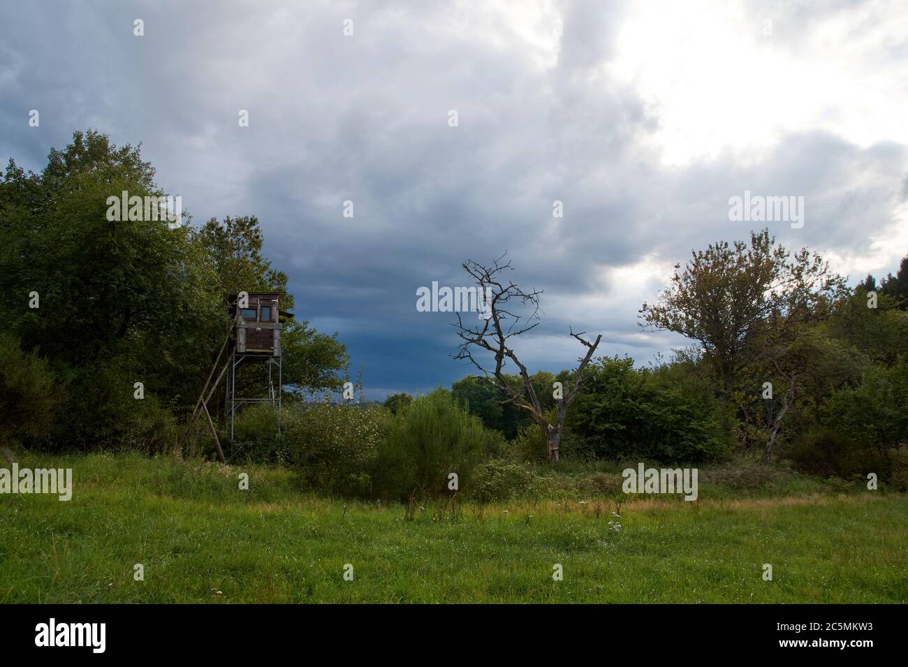 A panoramic photo of the landscape in the Vulkaneifel, Germany Stock ...