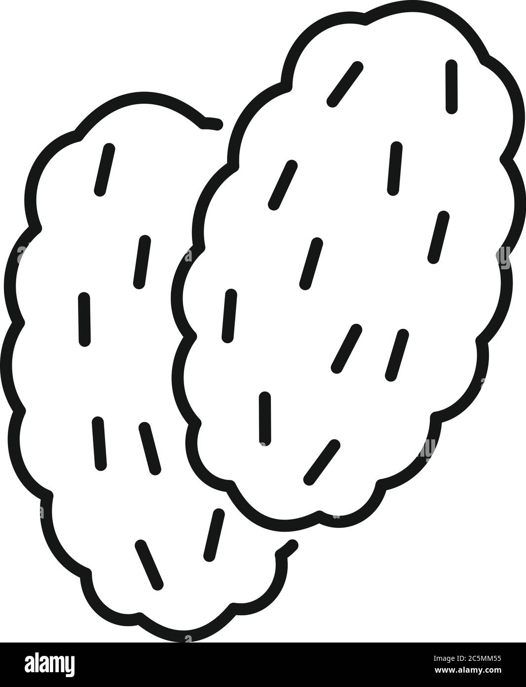 Thymus icon. Outline thymus vector icon for web design isolated on ...