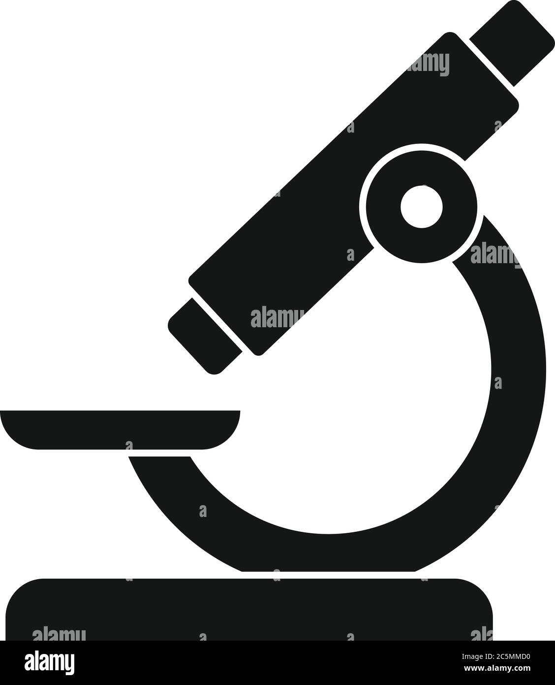 Clinic microscope icon. Simple illustration of clinic microscope vector ...