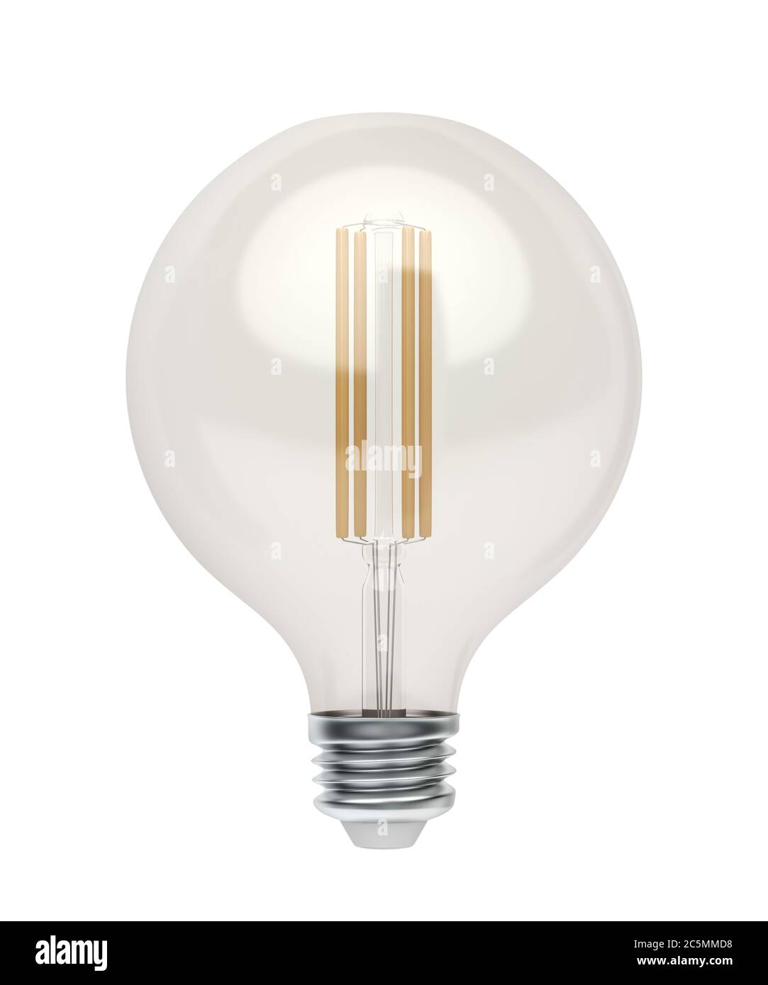 Decorative LED bulb isolated on white background Stock Photo - Alamy
