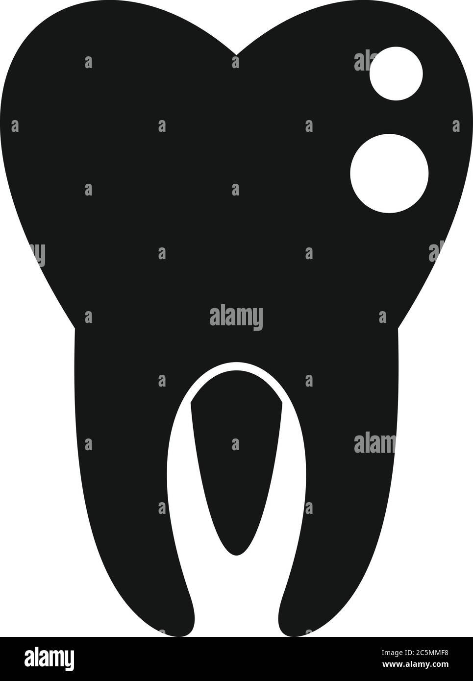 Healthy tooth icon. Simple illustration of healthy tooth vector icon ...