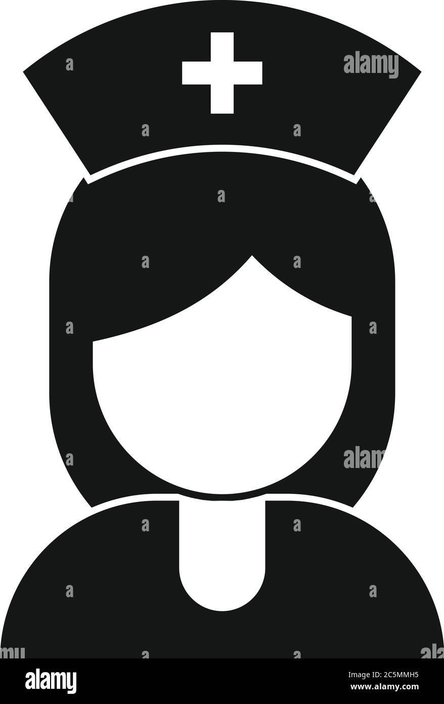 Clinic nurse icon. Simple illustration of clinic nurse vector icon for ...