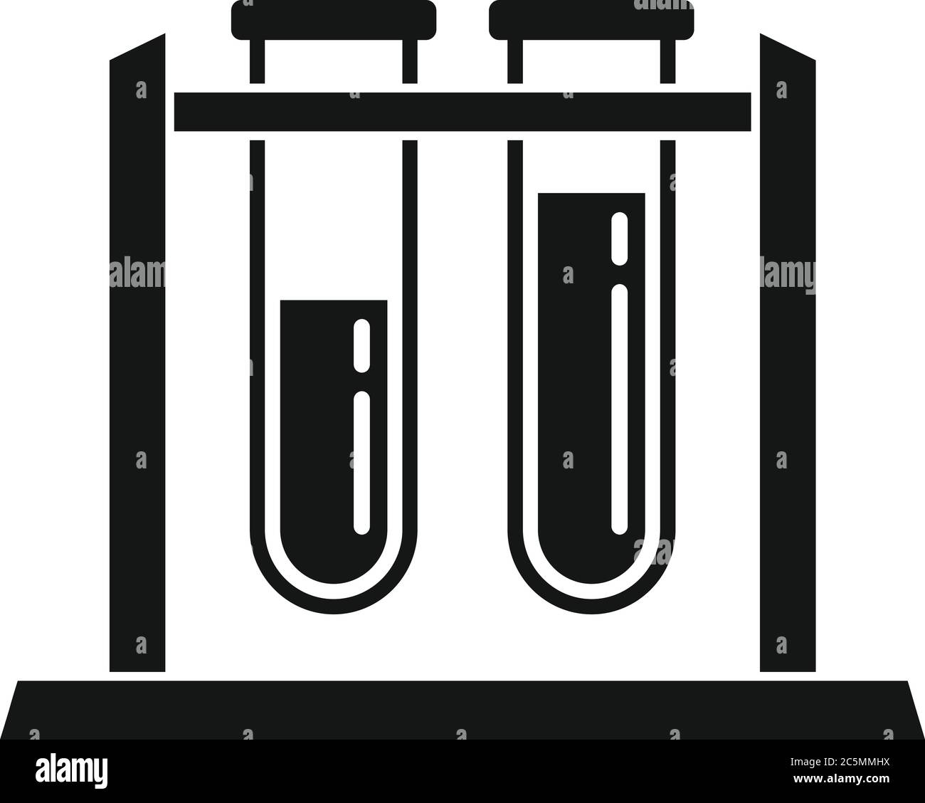 Test tube stand icon. Simple illustration of test tube stand vector ...