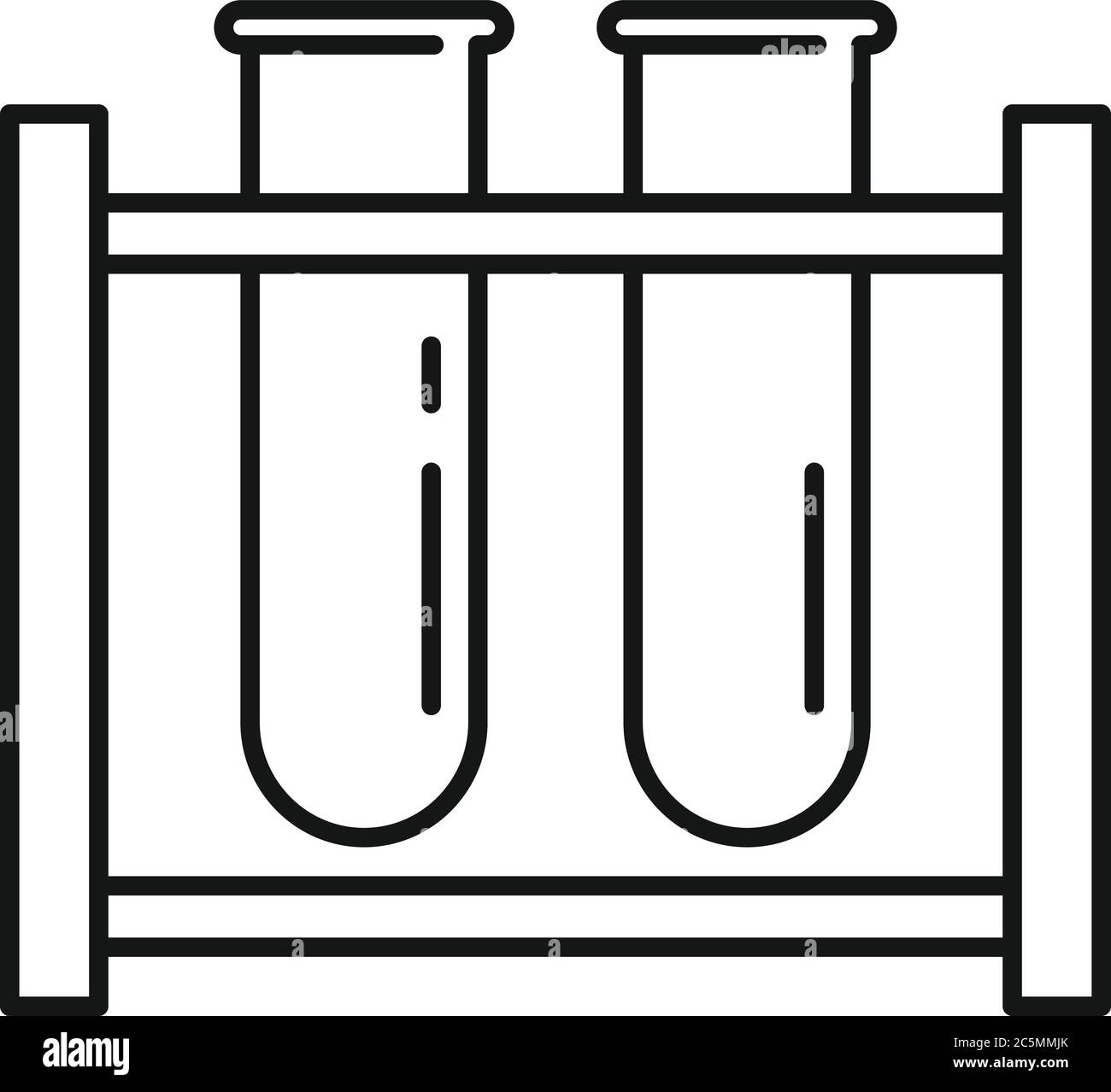 Test tube stand icon. Outline test tube stand vector icon for web ...
