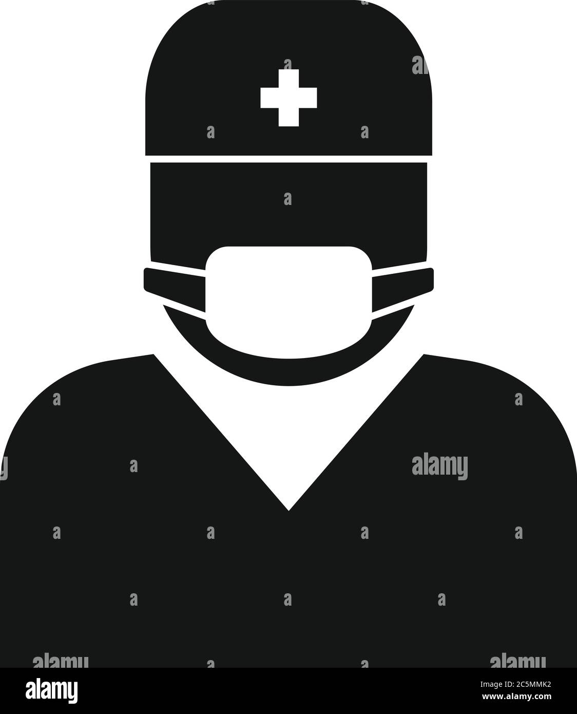 Clinic doctor icon. Simple illustration of clinic doctor vector icon ...