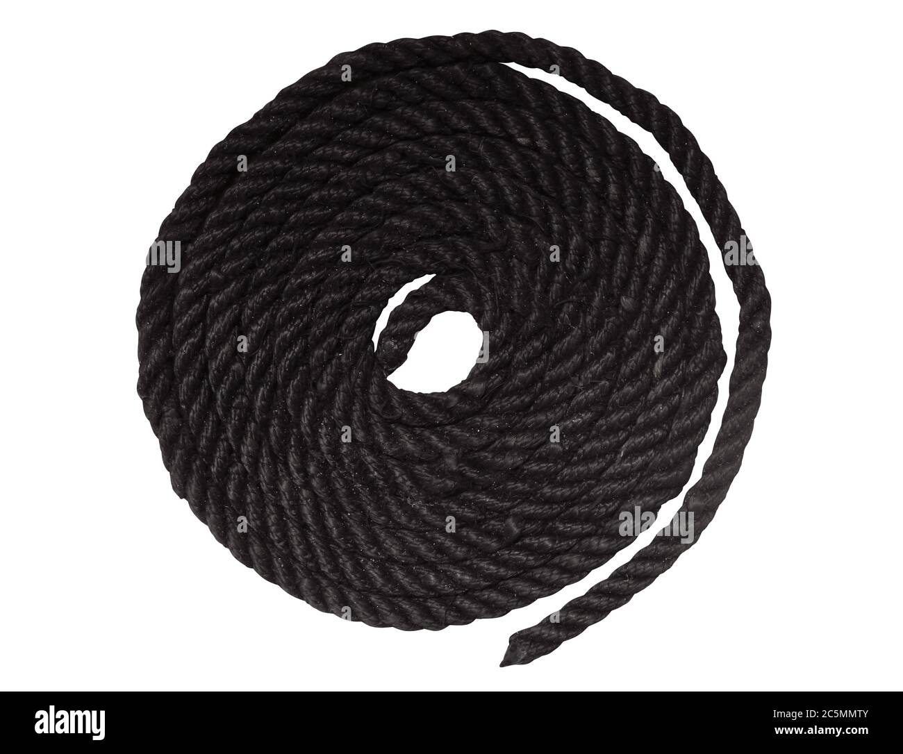 Rope isolated on white with Clipping Path Stock Photo - Alamy
