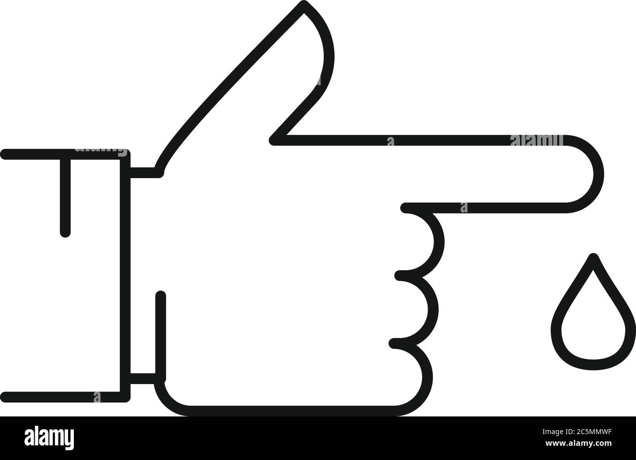 Finger Cut Clipart Black And White