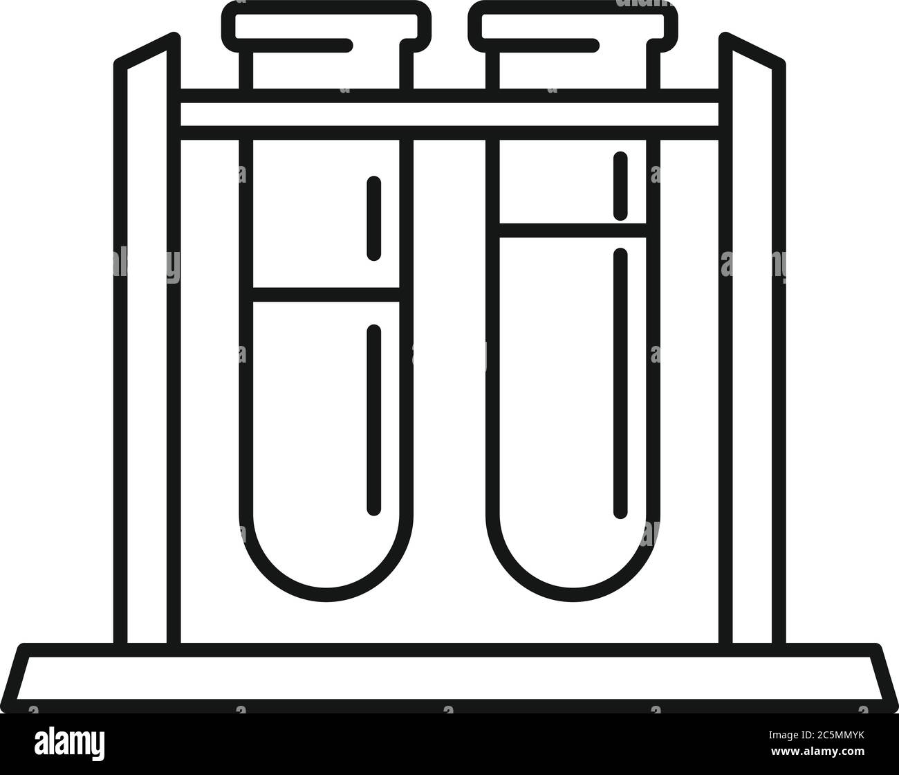 Test tube stand icon. Outline test tube stand vector icon for web ...