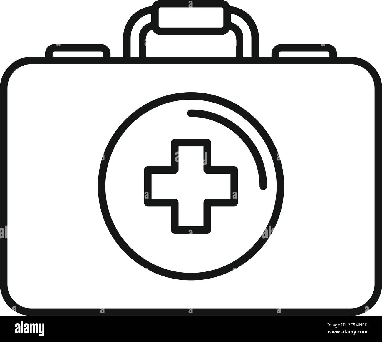 First aid kit bag icon. Outline first aid kit bag vector icon for web ...