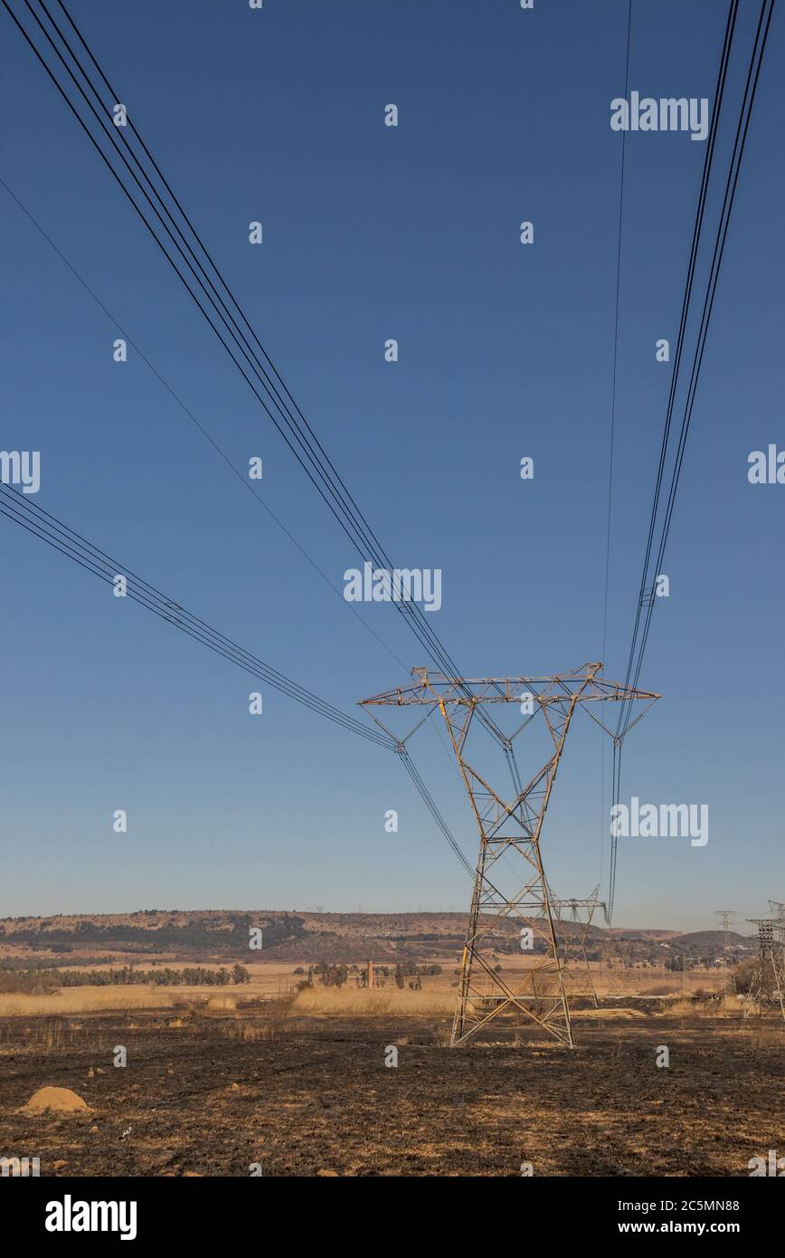 Eskom pylons hi-res stock photography and images - Alamy