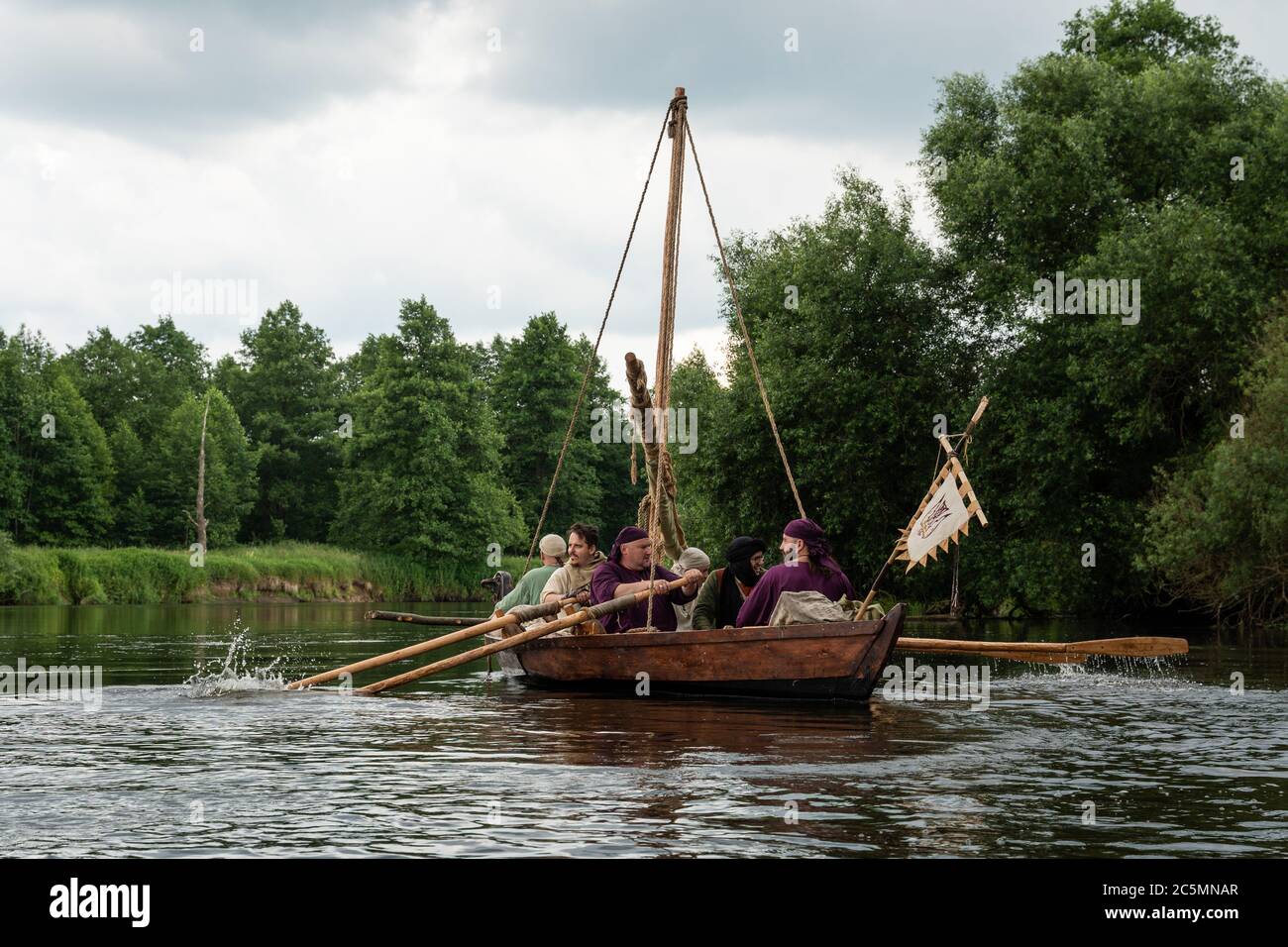 Sailing ship in medieval era hi-res stock photography and images - Alamy