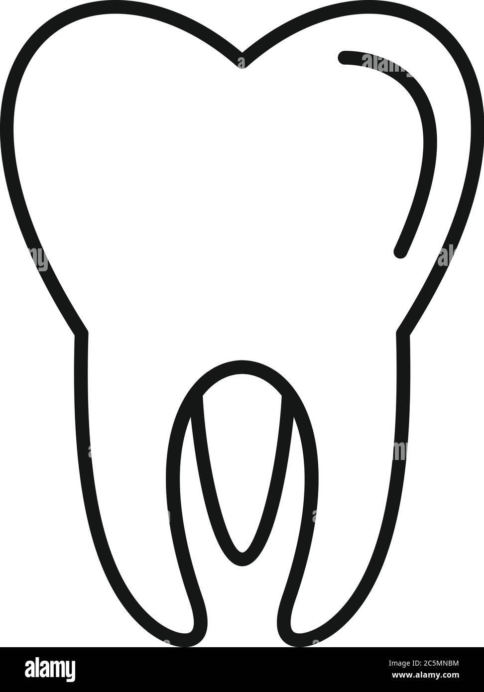 Healthy tooth icon. Outline healthy tooth vector icon for web design ...