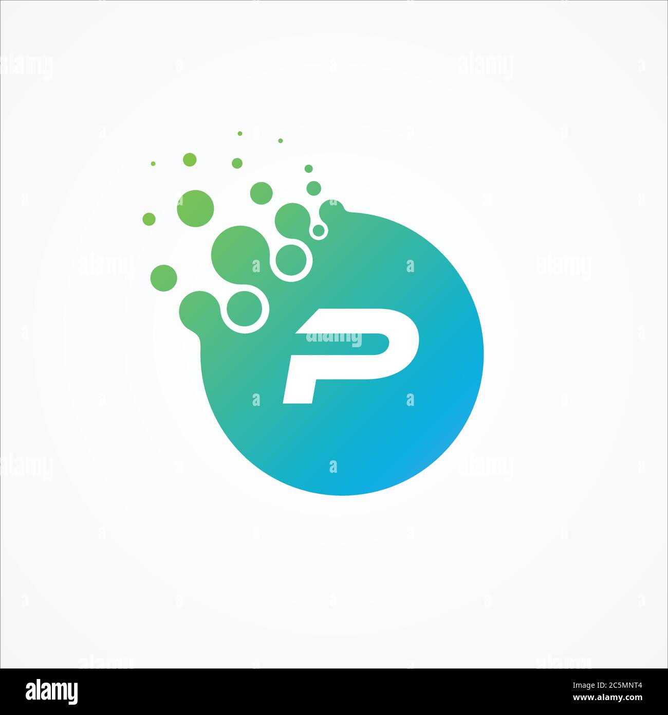 Vector pixel symbol letter P design minimalist. P letter for your best ...