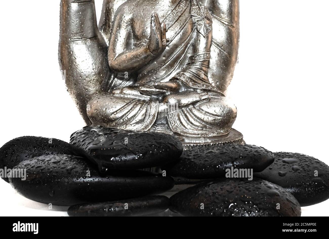 Buddha statue on white background Stock Photo - Alamy