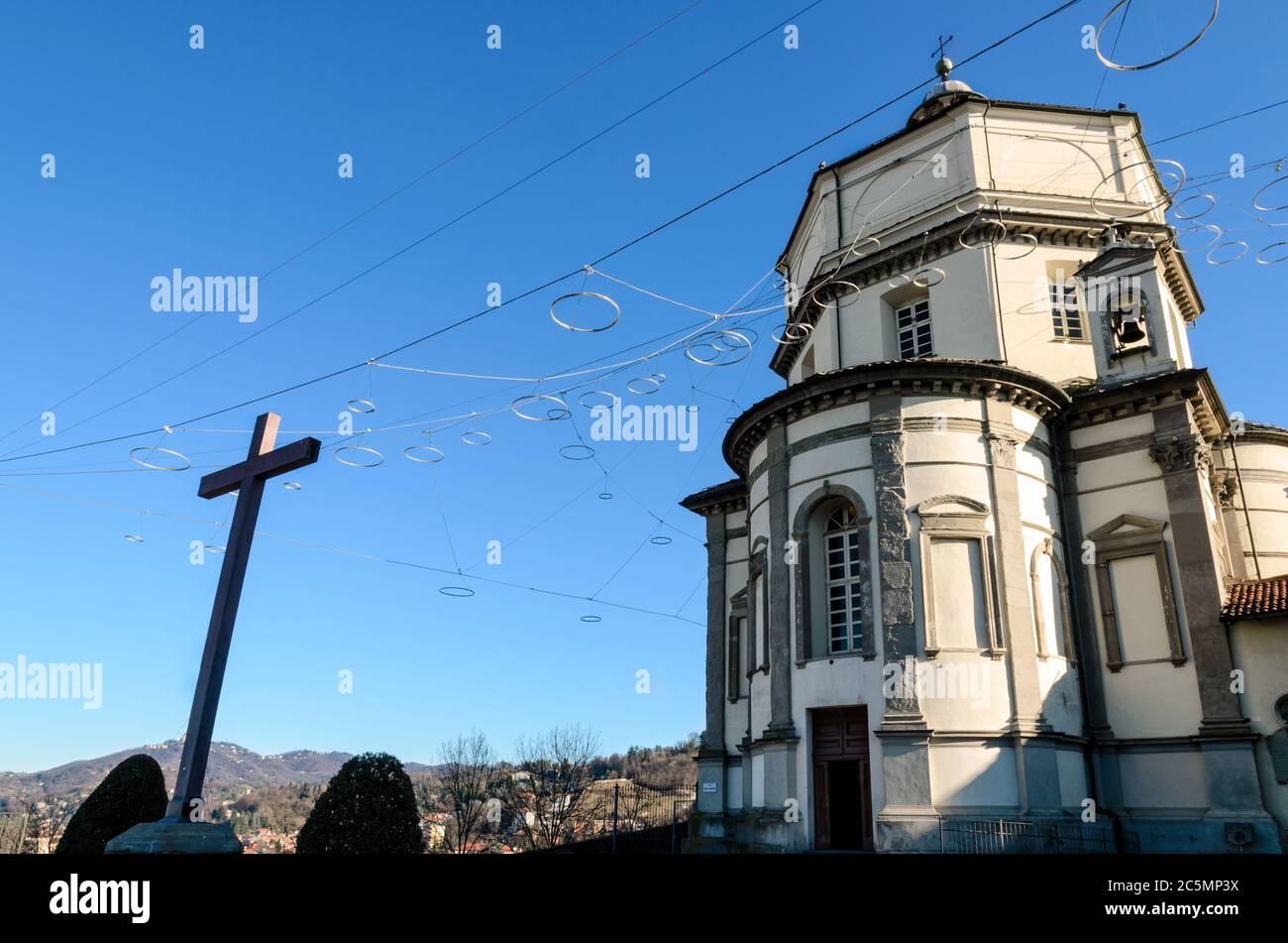 church of Santa Maria al Monte in Turin (Piedmont, Italy), baroque ...