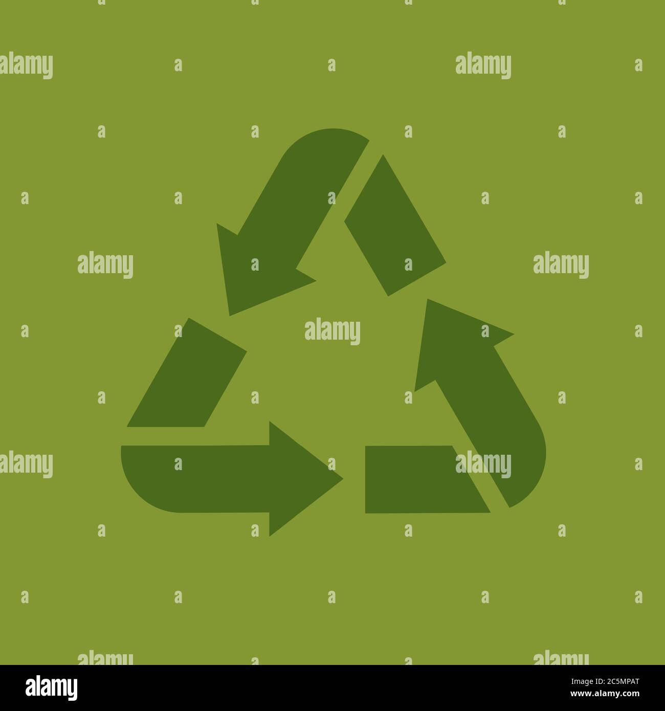 Recycled cycle arrows icon. Recycled eco icon. Vector illustration ...