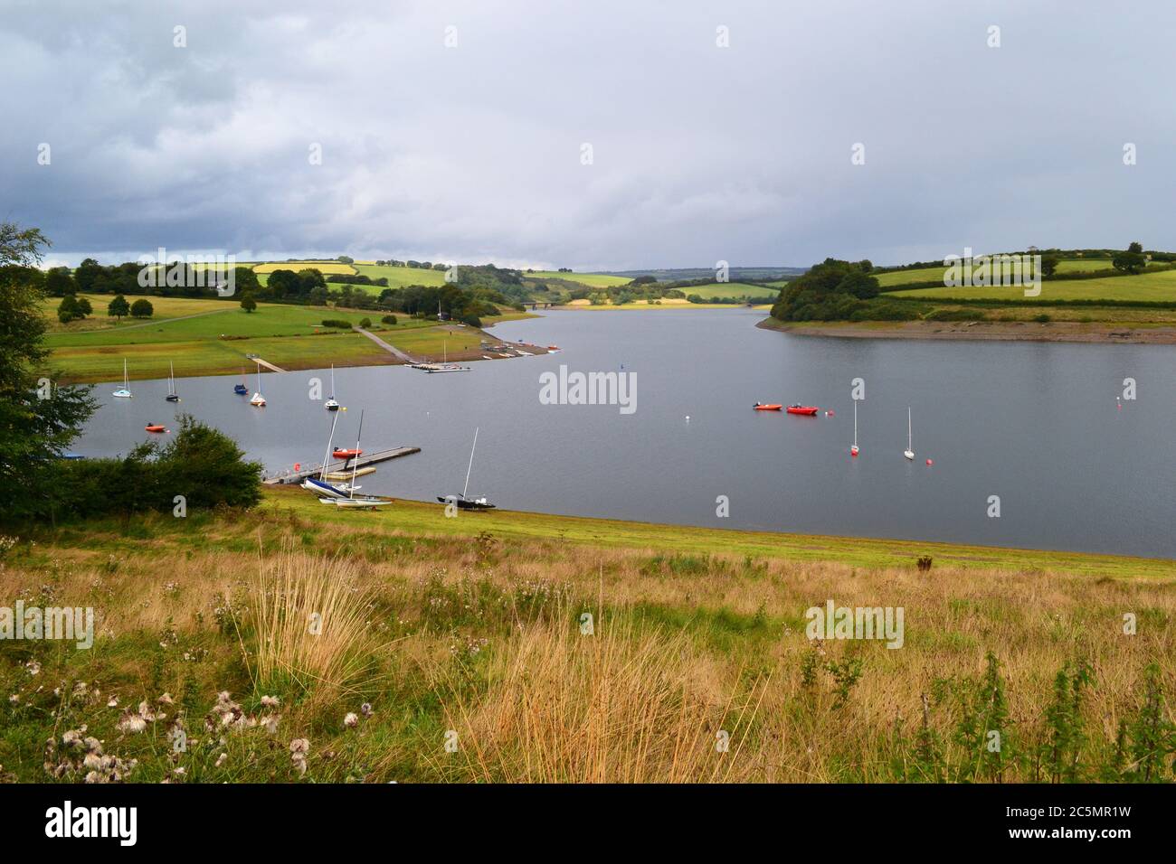 View across Wimbleball Lake, Exmoor, Devon, UK Stock Photo - Alamy
